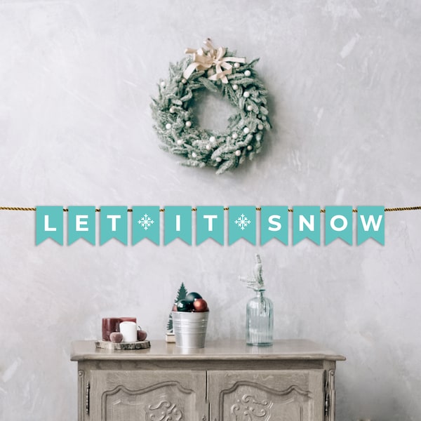 Let It Snow Banner - Etsy