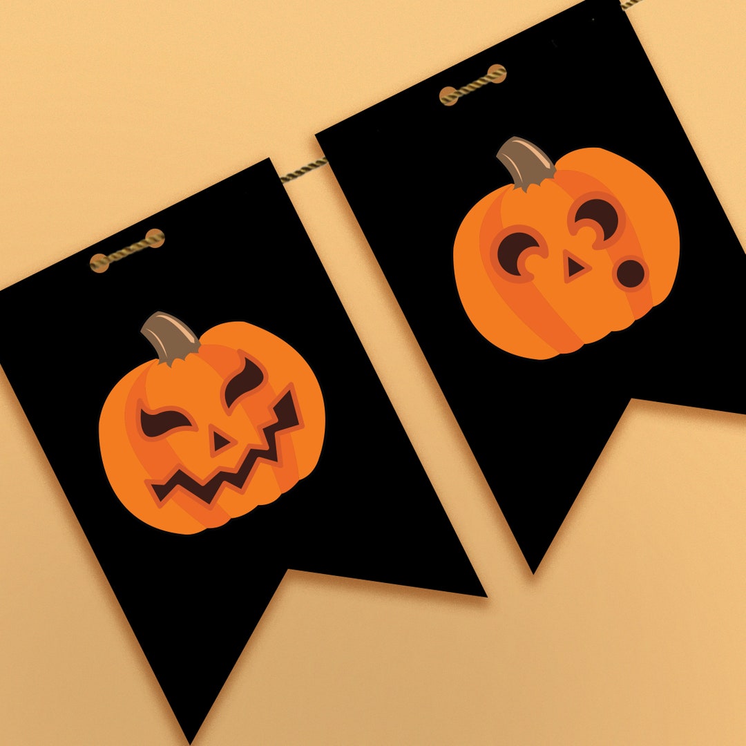 Trick or Treat Banner, Printable Banner, Party, Favors, Digital Banner ...