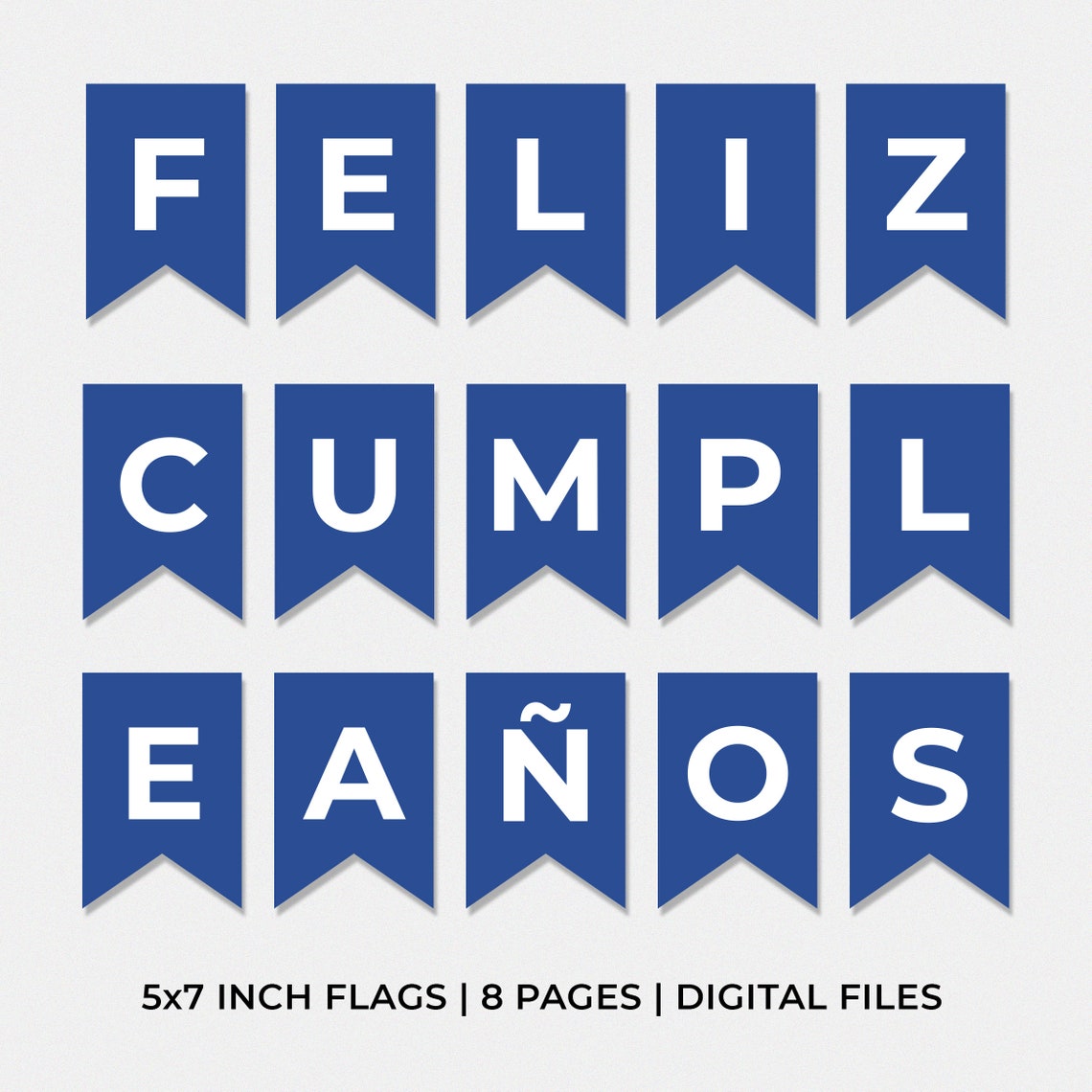 Feliz Cumpleanos Banner, Printable Banner, Party, Favors, Digital ...
