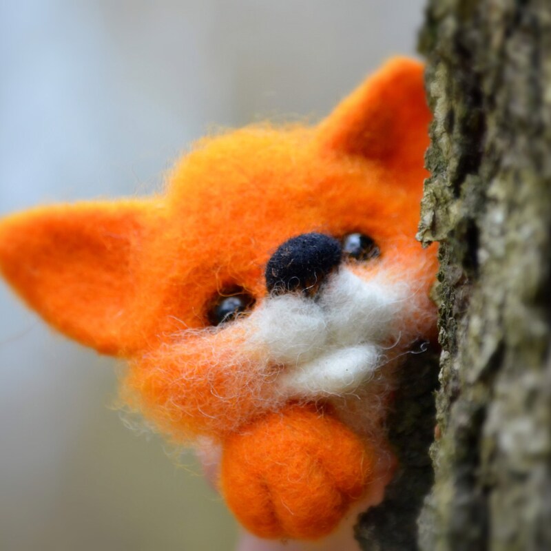 Fox Brooch - Etsy