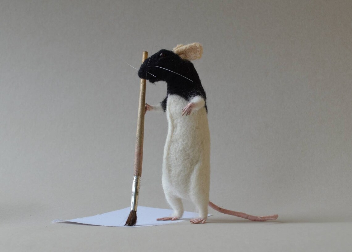 Realistic Rat Model Anatomical Art Doll Felt Animal - Etsy