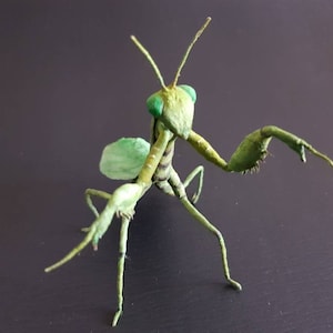 Praying Mantis Soft Sculpture Art Figurine - Etsy