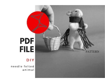 PDF Needle Felted Mouse Tutorial, Mouse Tutorial,needle Felted Animal ...