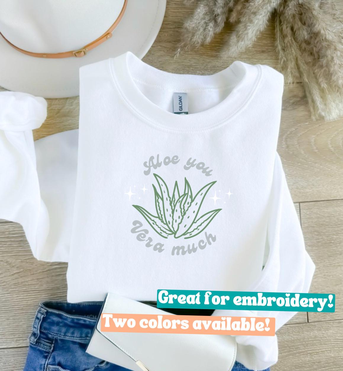 Cute Aloe Vera PNG File | Embroidery, Digital Download, T-shirt Design ...