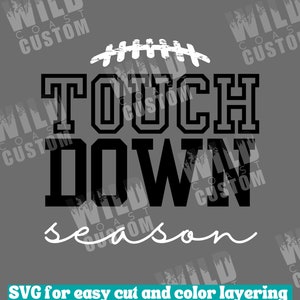 Touchdown PNG SVG Football Design | Digital Download, Digital File - Etsy