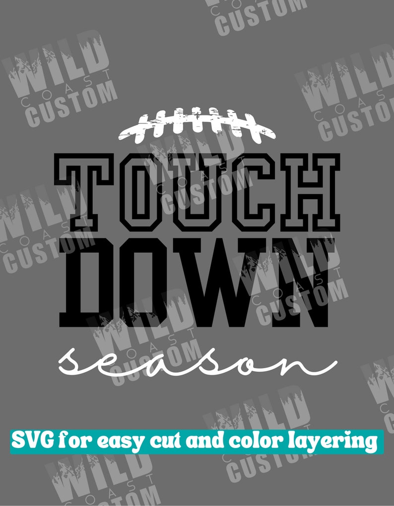 Touchdown PNG SVG Football Design | Digital Download, Digital File - Etsy