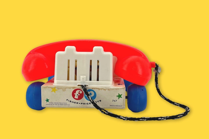 1961 FISHER PRICE Chatter Telephone 747 / Age 1 - Etsy