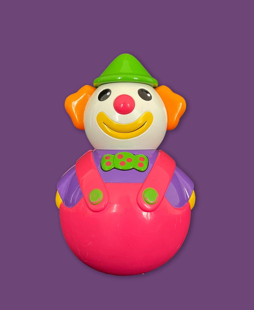 80's SMOBY Chime ROLY POLY / Roly-poly Clown / Vintage Roly-poly ...