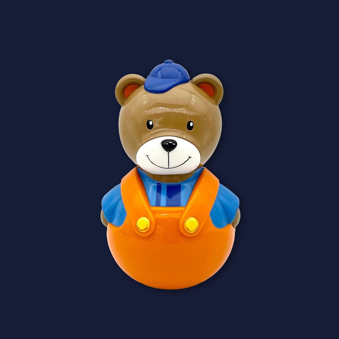 80's SMOBY Chime ROLY-POLY / Roly-poly Bear / Vintage Roly-poly ...