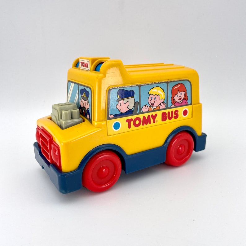 1989 TOMY SCHOOL BUS With Whistle ! - Etsy