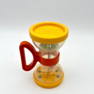 80's Playskool RATTLE RAIN STICK Hourglass - Etsy