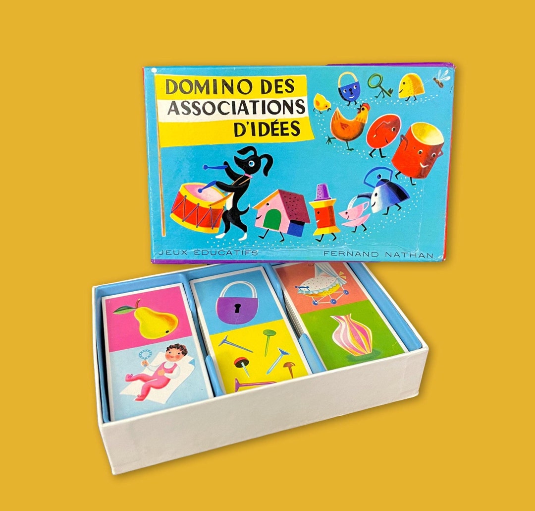 1974 IDEA ASSOCIATION DOMINO, French Educational Game / Rules ...