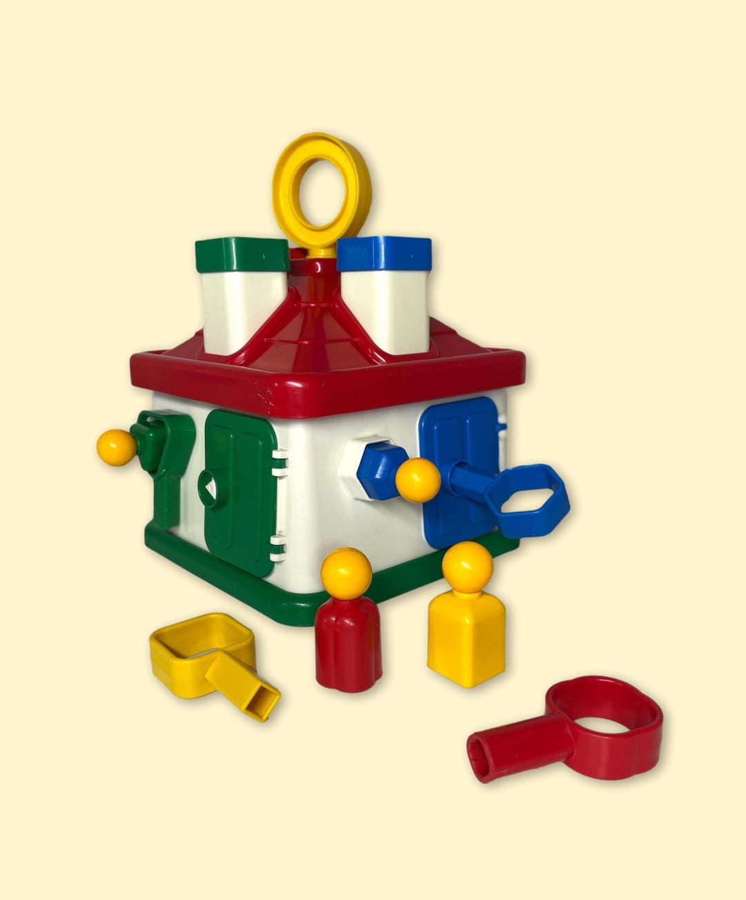 80's SHAPE SORTER HOUSE of Shapes and Colors by French 80's Toy Factory ...