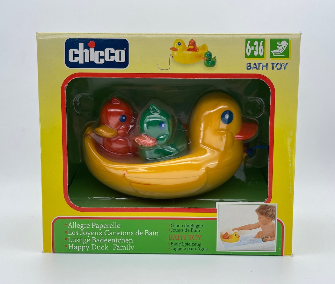 90's CHICCO BATH TOY happy Duck Family / - Etsy