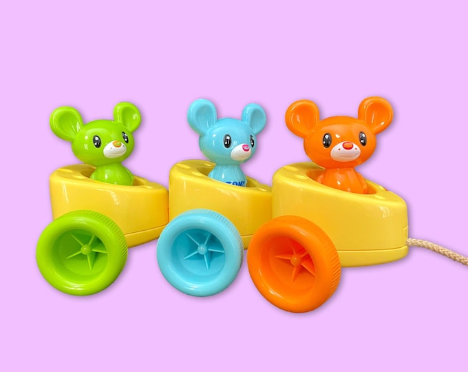 TOMY CHEESY RIDERS - First Age Pull Along Toy - Etsy