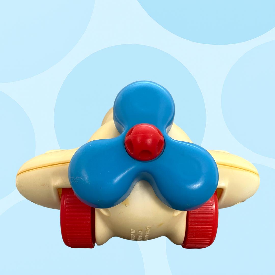 1988 Playskool Pop-up Airplane – Rolling Push Toy With Bouncing Balls ...