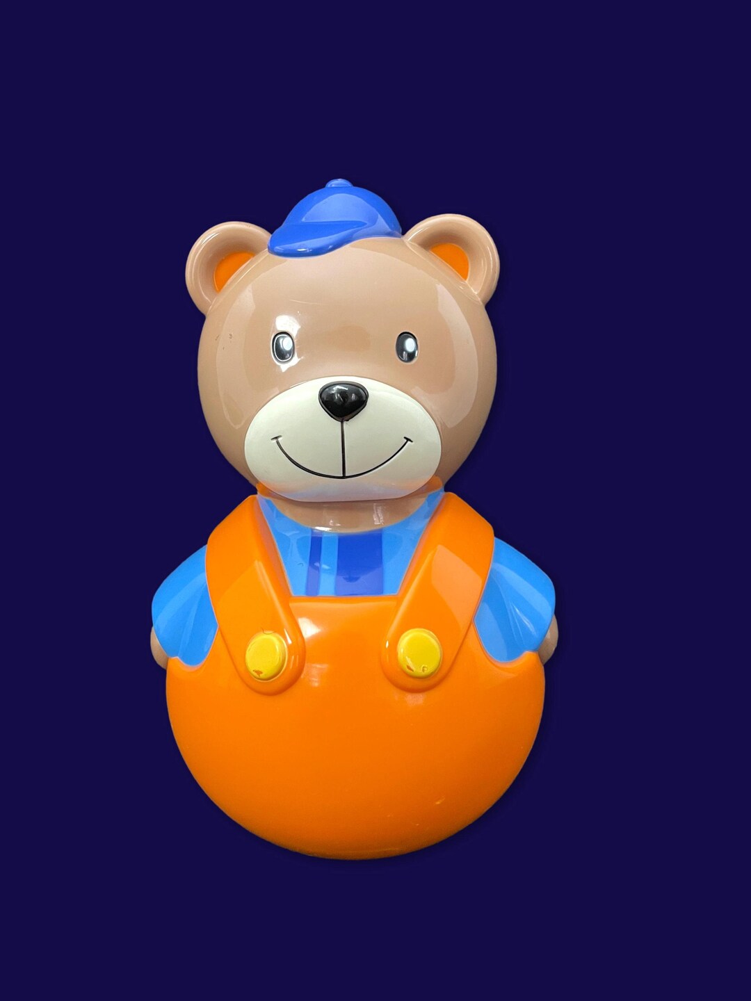 80's SMOBY Chime ROLY-POLY / Roly-poly Bear / Vintage Roly-poly ...