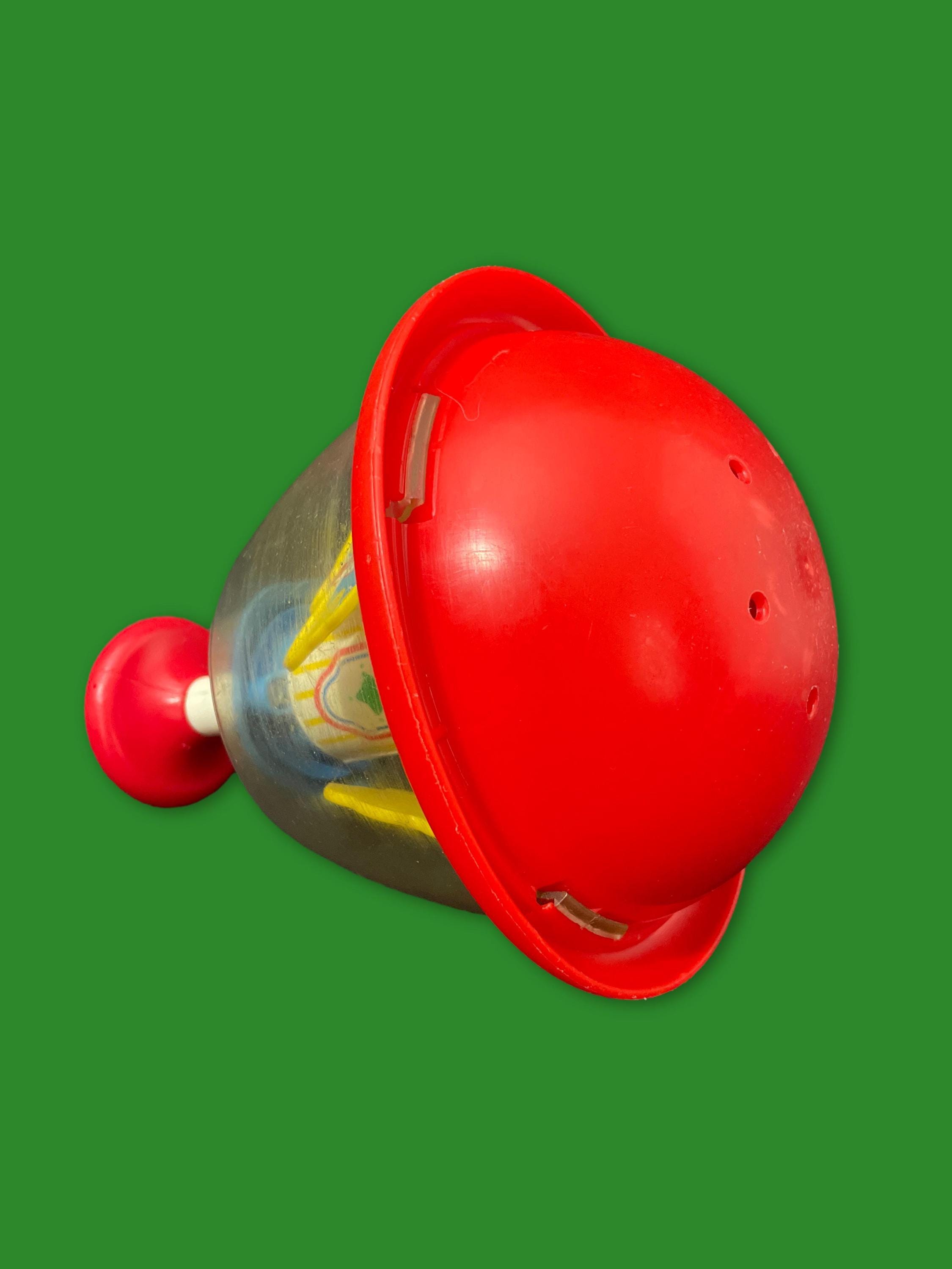 80s Fisher Price Spinning Top Toy – Carousel With Bell, Primary Colors ...