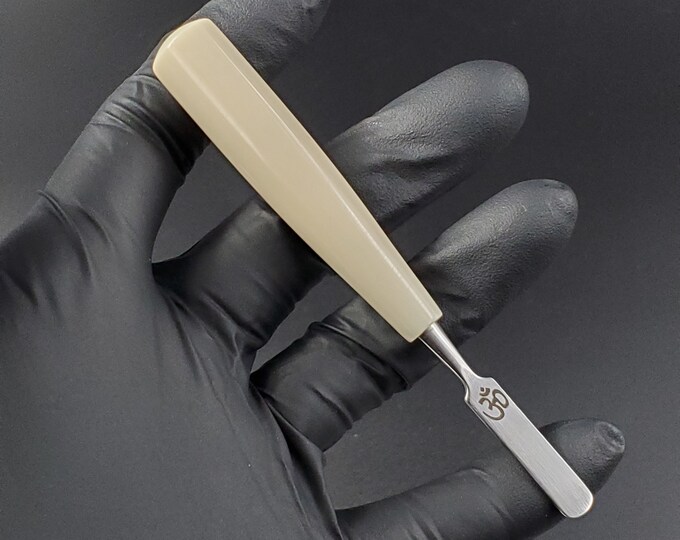 Handmade Faux Ivory Wax Carving Tool With Inset Crushed Opal and Ohm ...
