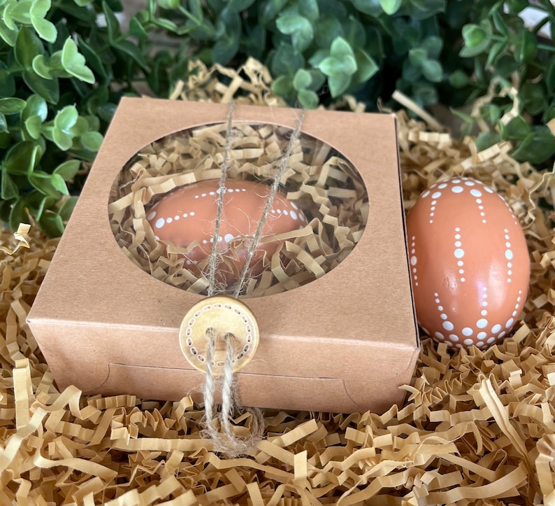 Hand Painted Wooden Easter Egg: Mandala Dot Art, Unique Decor - Etsy