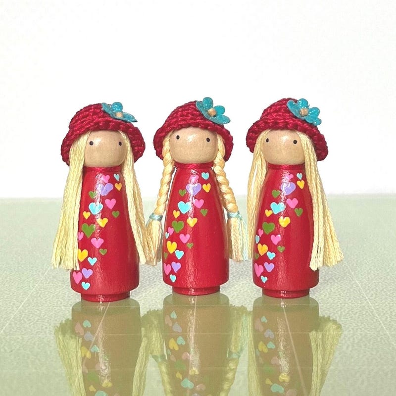 Wooden Dutch Peg Dolls - Etsy