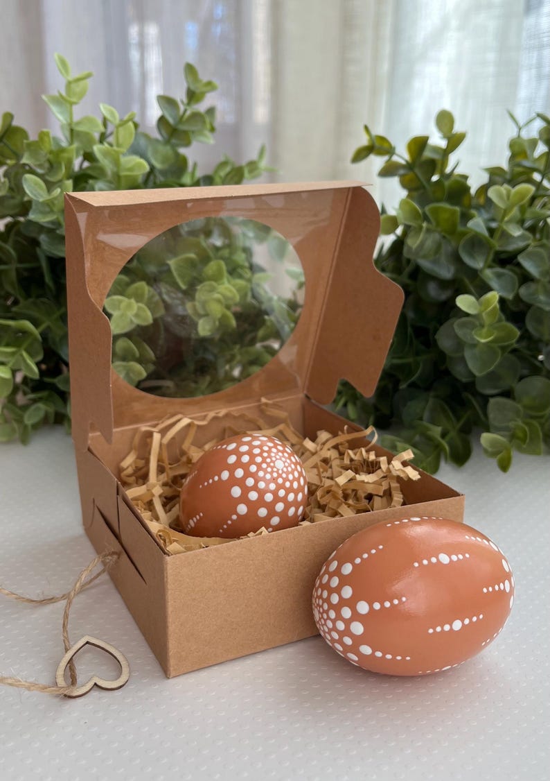 Hand Painted Wooden Easter Egg: Mandala Dot Art, Unique Decor - Etsy