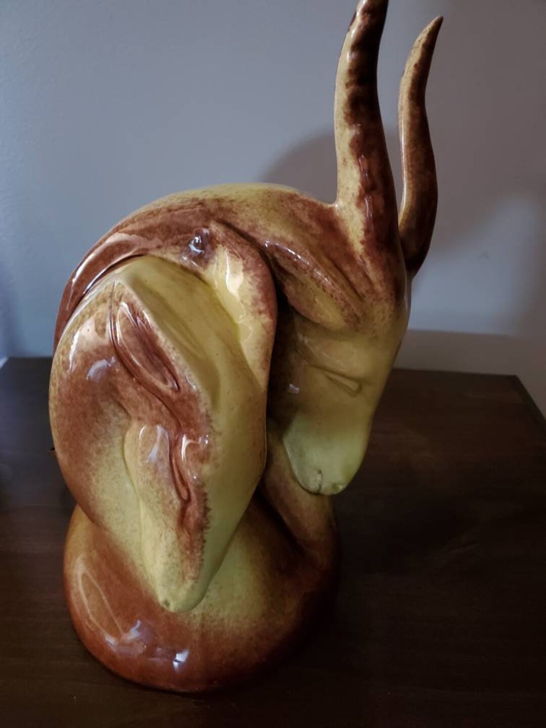 Vintage Ceramic Oryx Deer Mid Century TV Lamp Mood Lighting - Etsy