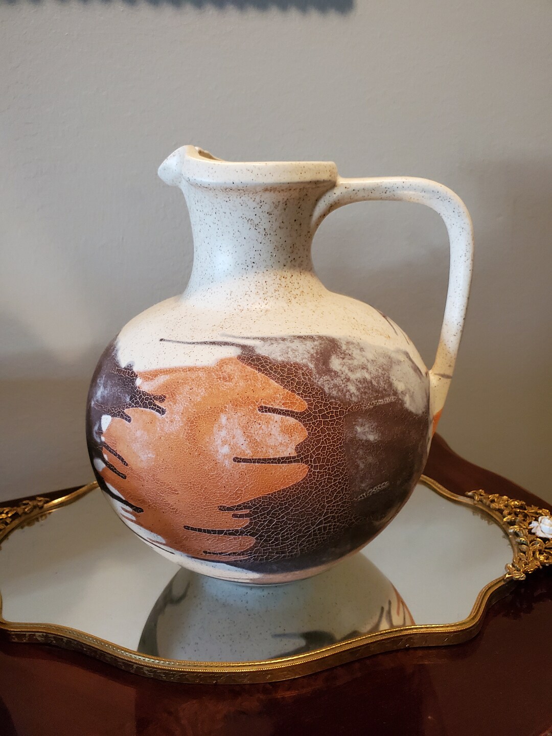 Vintage Haeger Earth Wrap Pottery Pitcher USA Artist Signed Southwest ...