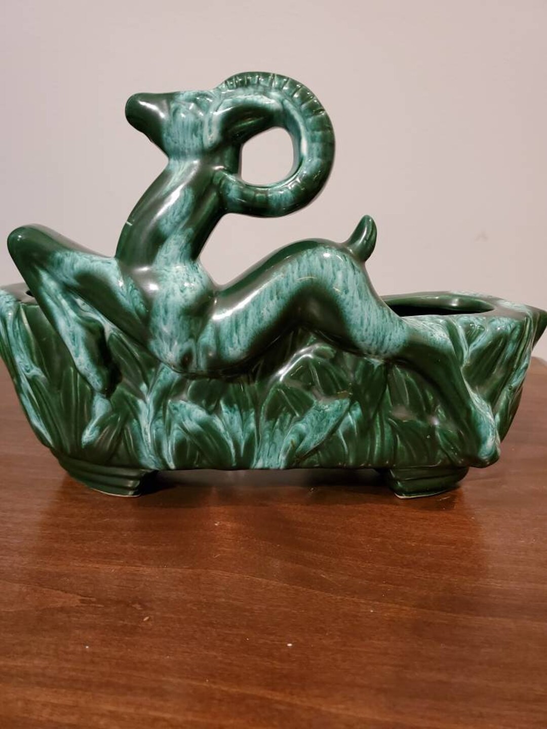 Hollywood Ceramics Gazelle Deer Television Lamp With Planter Mid ...