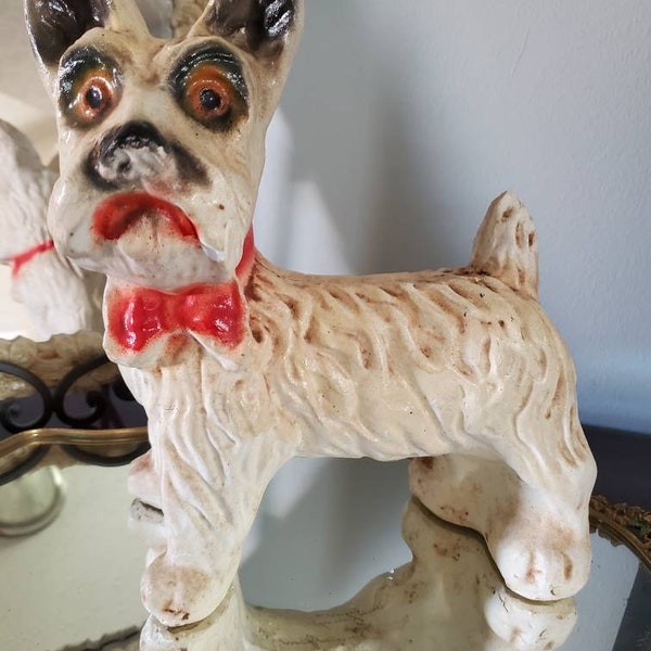 Chalkware Dog - Etsy