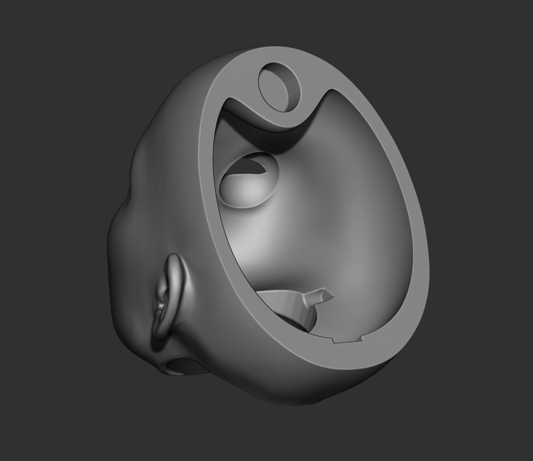 Head E3 3D Model Bjd Doll Female Figurines Articulated Doll Ooak 3d ...