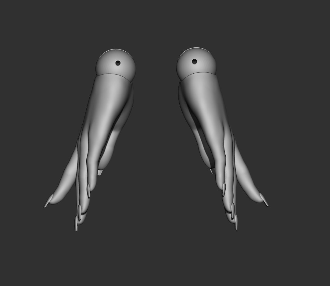Hands (A2) 3D Model Bjd Doll \ Female \ Figurines \ Articulated Doll ...