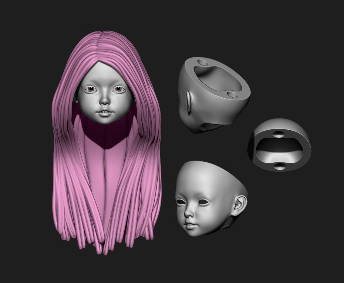 Daphne - 3D BJD Model, Bjd Doll for 3d Printing, Popovy 3d Model, Bjd ...