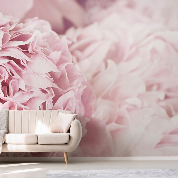 Peony Wall Mural - Etsy