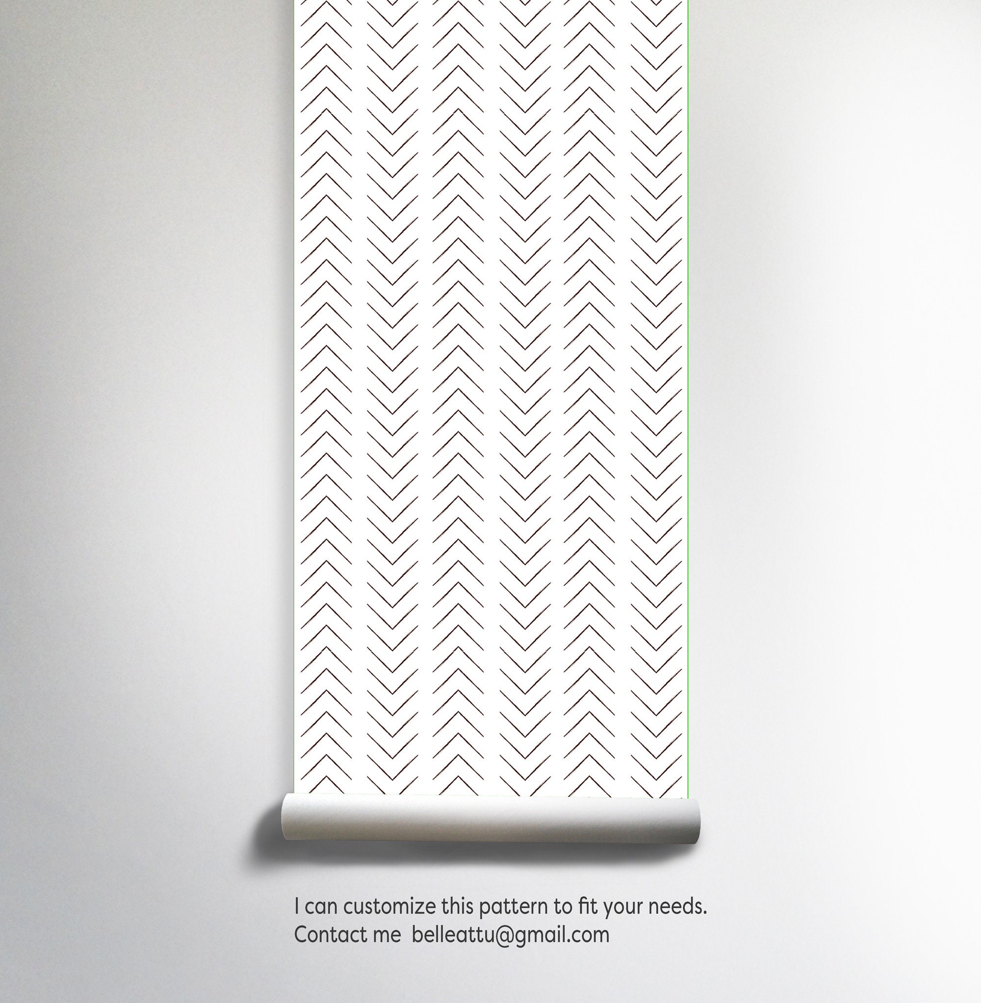 Black White Lines Headboard Wallpaper / Peel and Stick Wall - Etsy