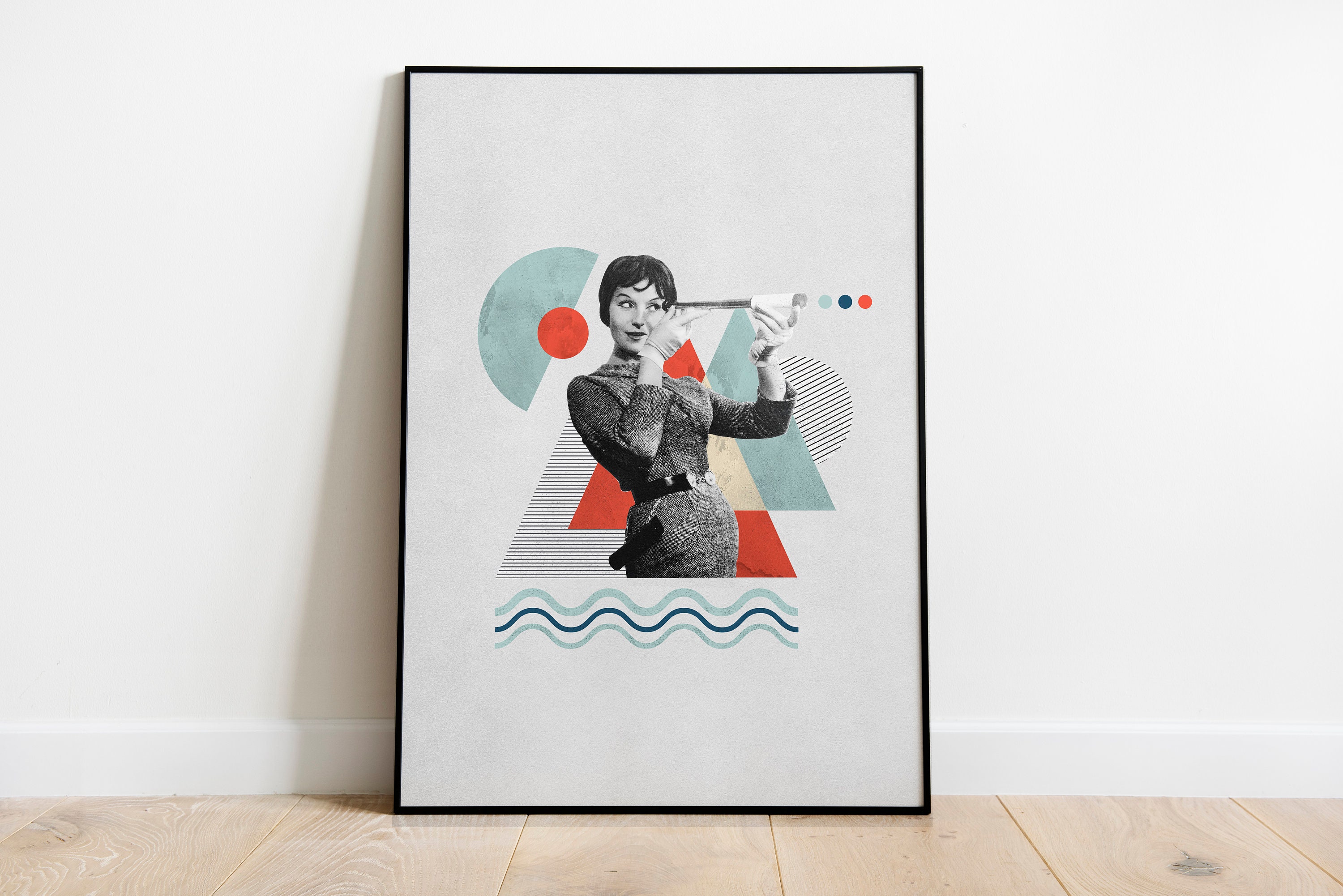 Retro Style Collage of Old Fashion Magazine Minimalist and - Etsy UK