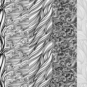 Blue Wave Digital Paper Clipart, Curl Wallpaper. Waves Digital Paper ...