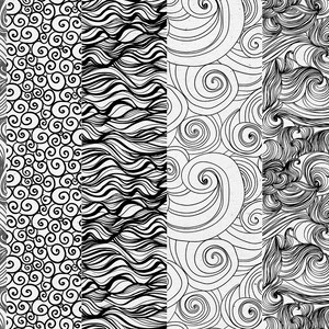 Blue Wave Digital Paper Clipart, Curl Wallpaper. Waves Digital Paper ...