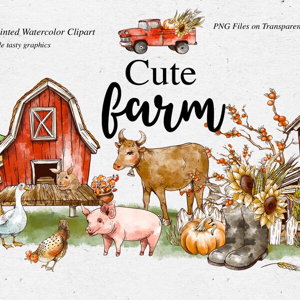 Barnyard Clip Art - Etsy