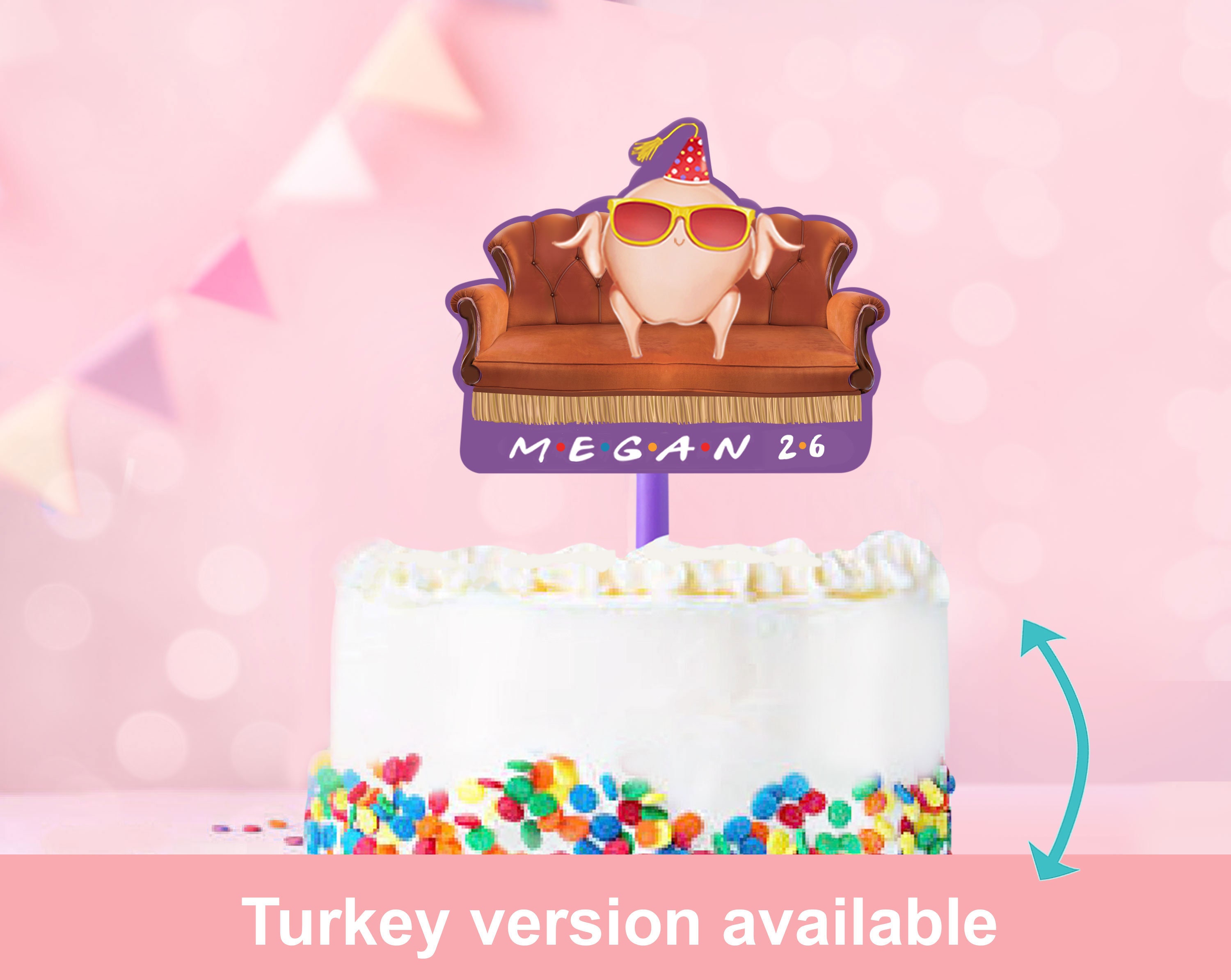 PRINTABLE Friends Tv Show Cake Topper Birthday Party. Friends - Etsy UK