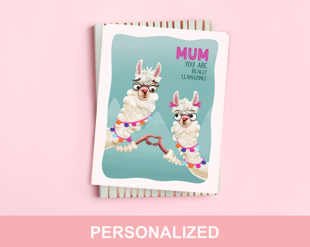 PRINTABLE Llama Alpaca Mother's Day Card. Llama Mothers Day Card From ...
