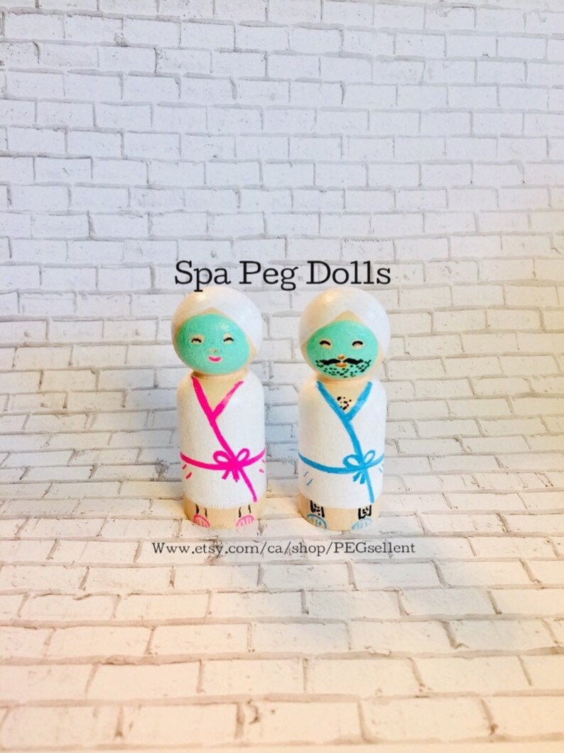 Esthetician Decor Spa Gift Set Peg Doll Esthetician Gift | Etsy
