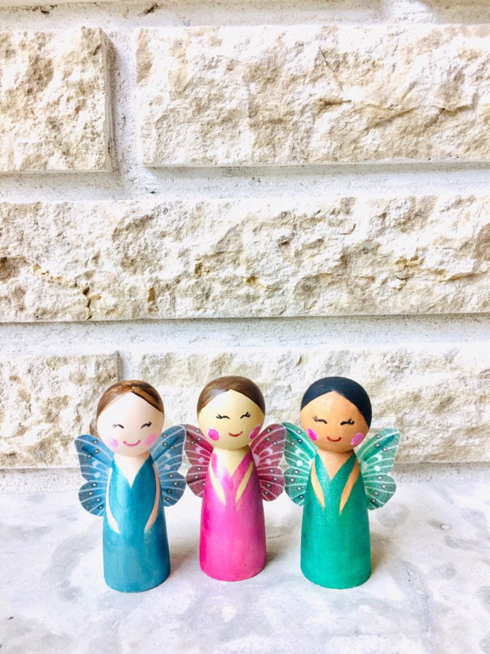 Fairy Peg Doll Tooth Fairy Angel Figurine Nursery Decor - Etsy