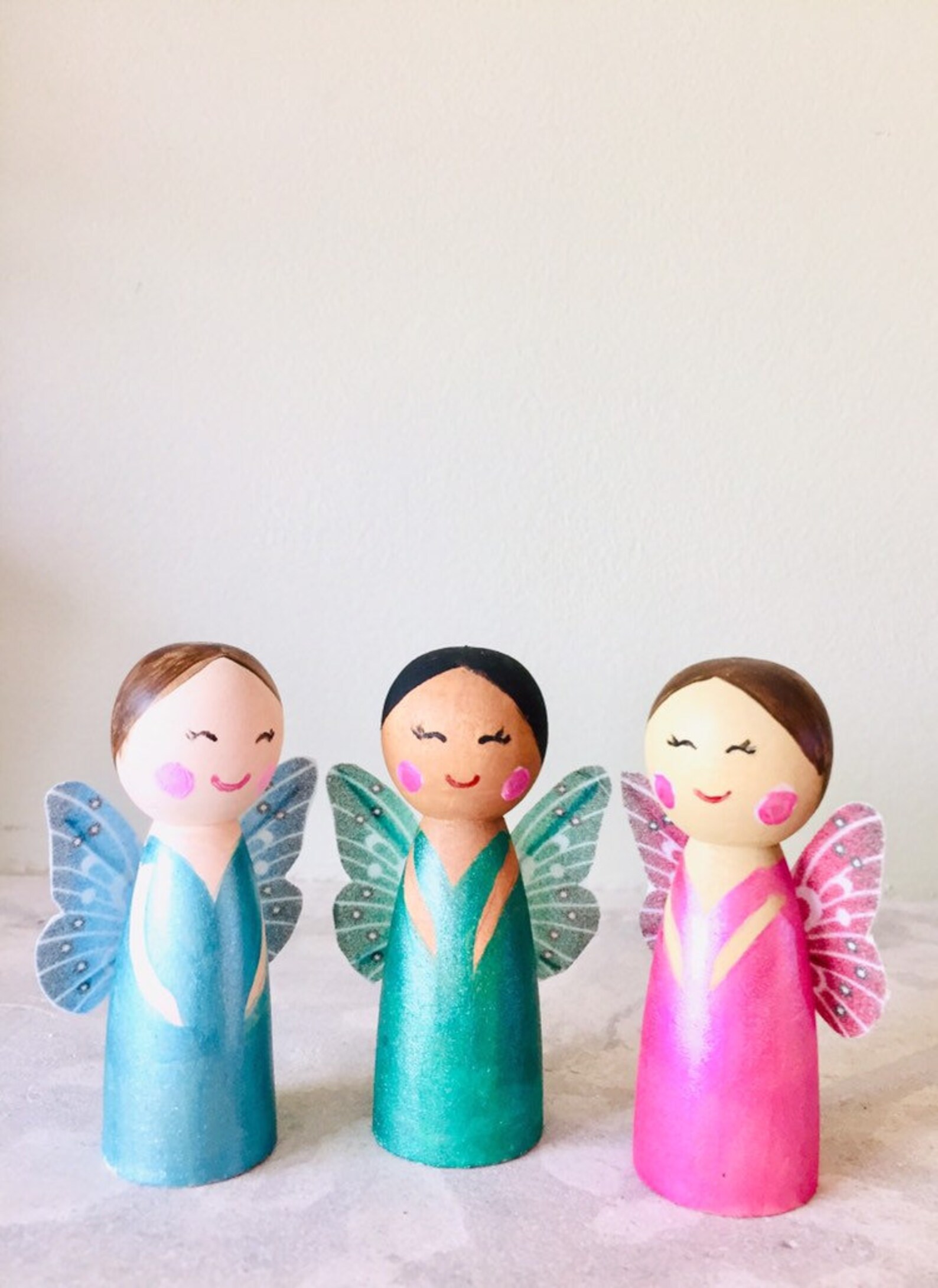 Fairy Peg Doll Tooth Fairy Angel Figurine Nursery Decor - Etsy