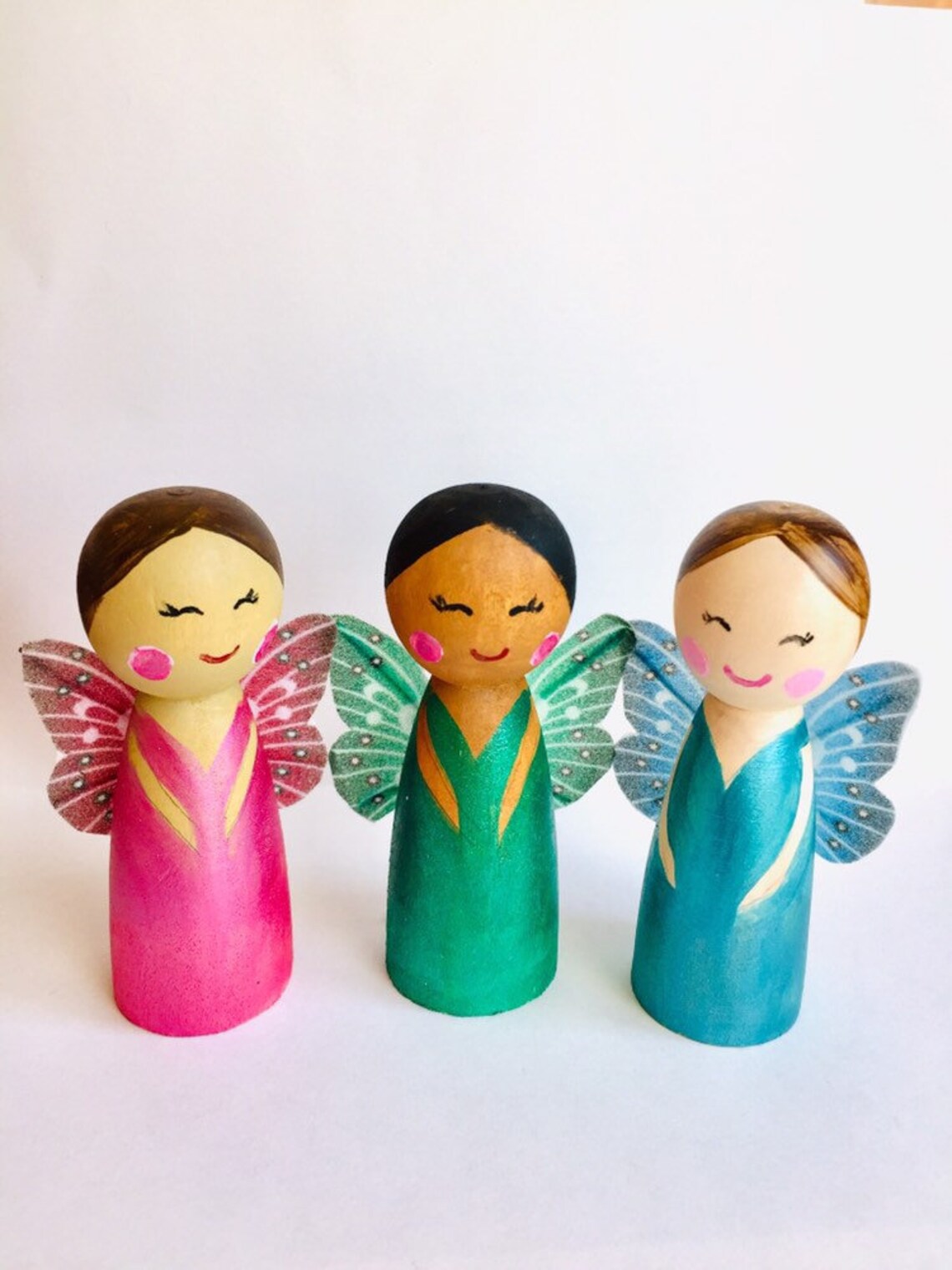 Fairy Peg Doll Tooth Fairy Angel Figurine Nursery Decor - Etsy