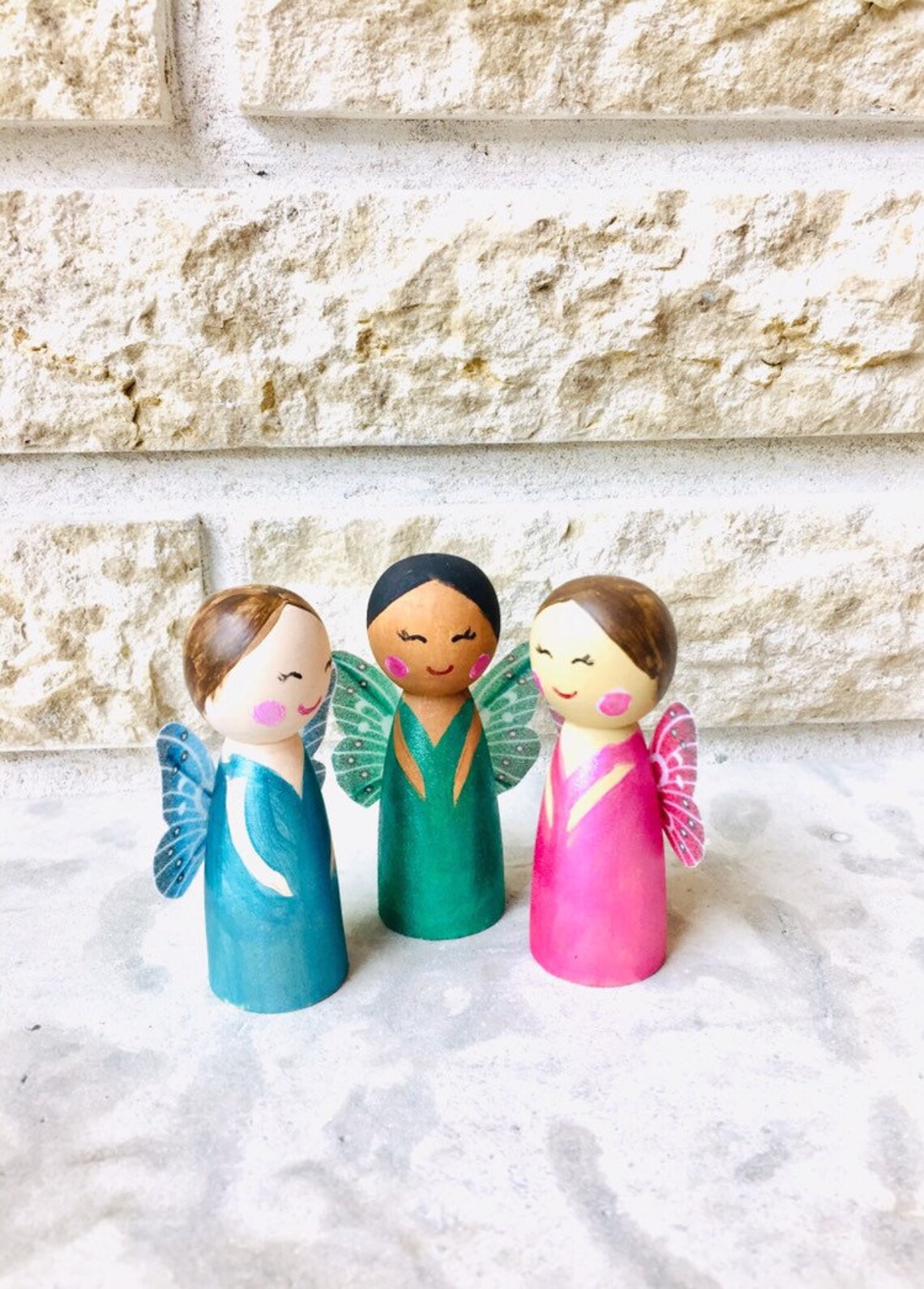 Fairy Peg Doll Tooth Fairy Angel Figurine Nursery Decor - Etsy