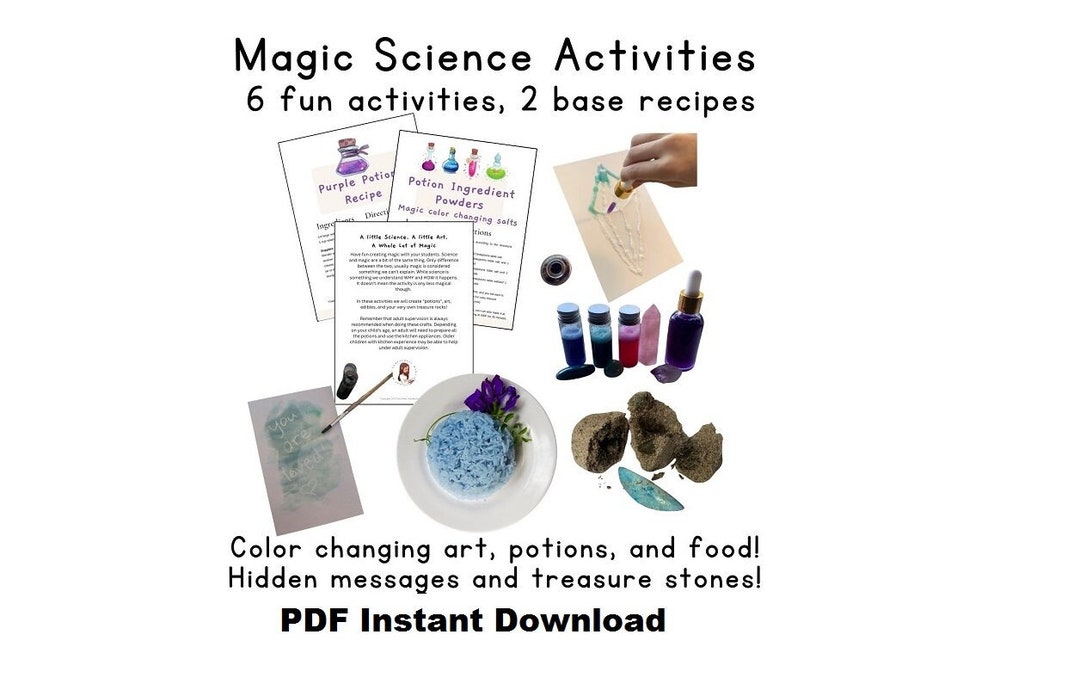 Science Magic for Kids, Instant Download PDF, Magical Crafts ...