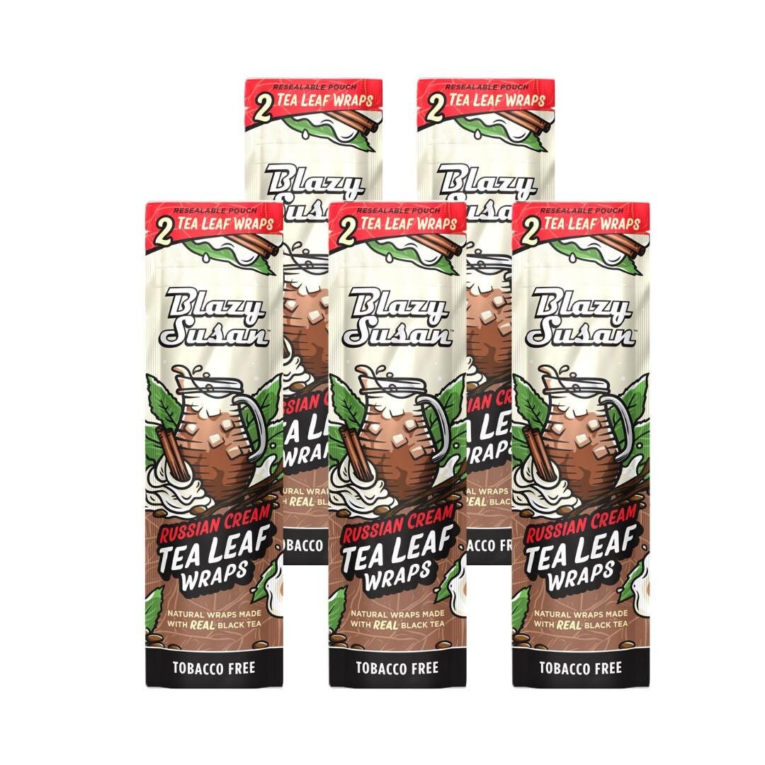 Blazy Susan Russian Cream Tea Leaf Wraps 5-pack Bundle | 2 Wraps per ...