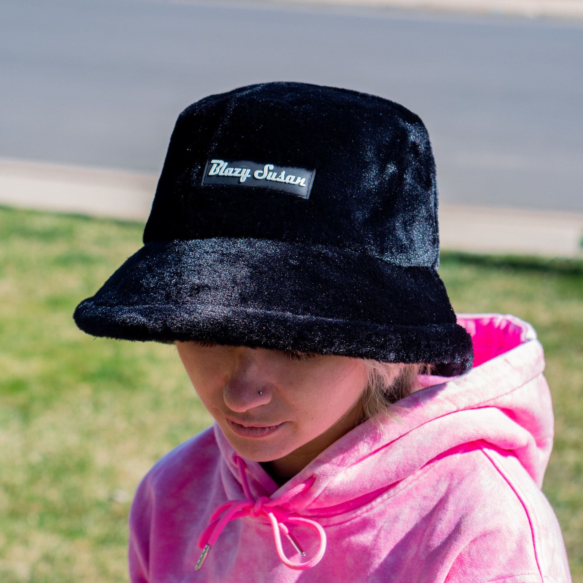 Blazy Susan Faux Fur Fuzzy Bucket Hat - Etsy