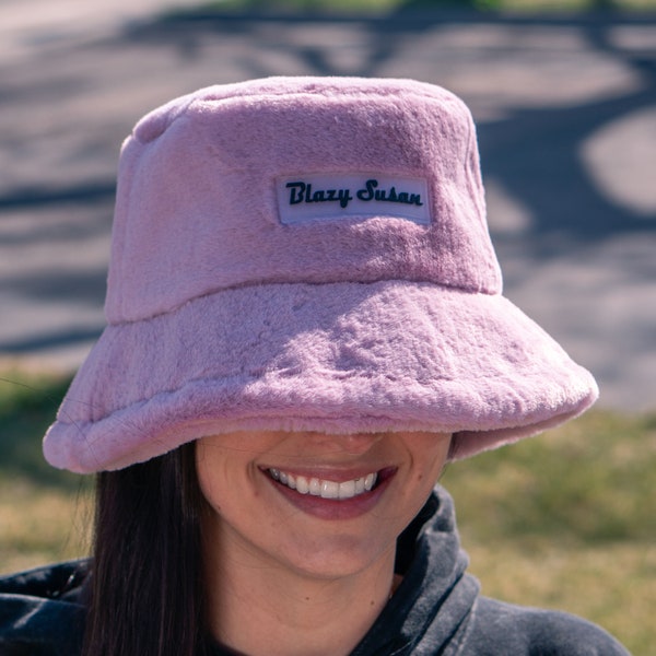 Fuzzy Bucket Hat - Etsy